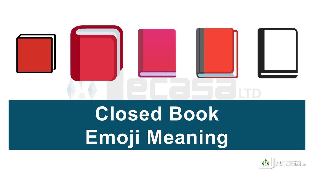 Closed Book Emoji 📕 Meaning | Learning Emojis - YouTube