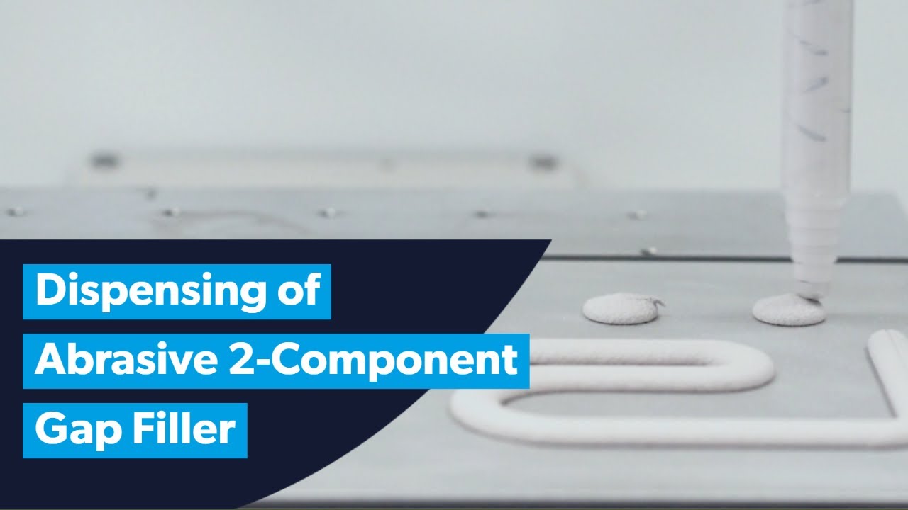Dispensing of Abrasive 2-Component Gap Filler - YouTube