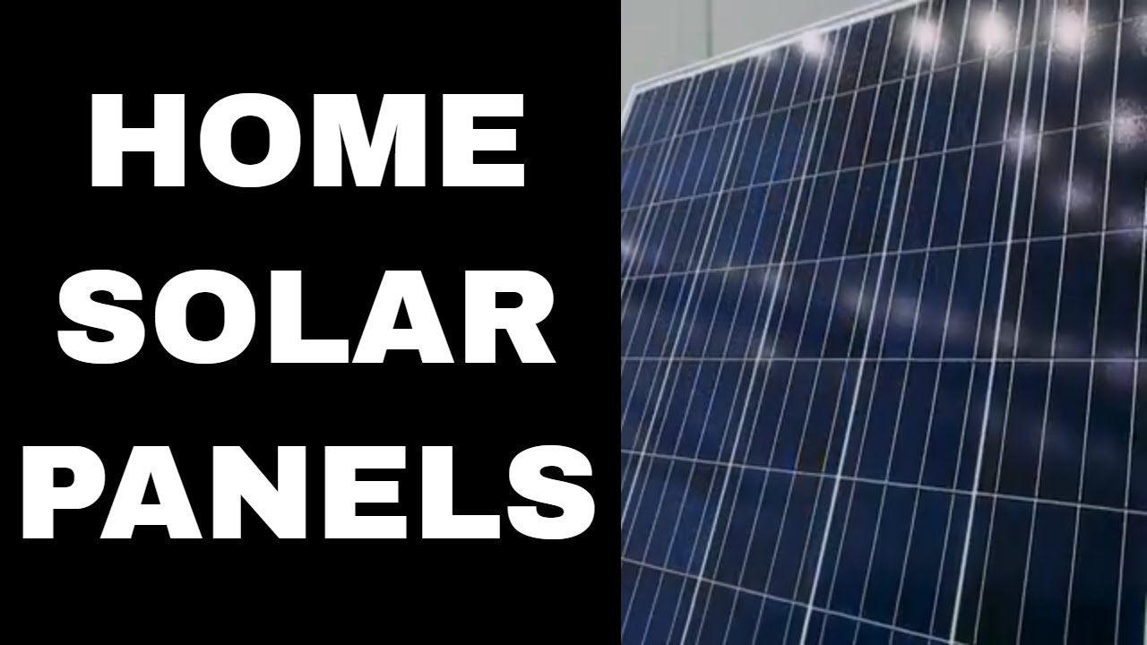 Home solar panels - YouTube