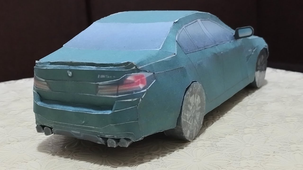 Making a BMW M5 car out of paper. @FeridMemmedli-09.02 - YouTube