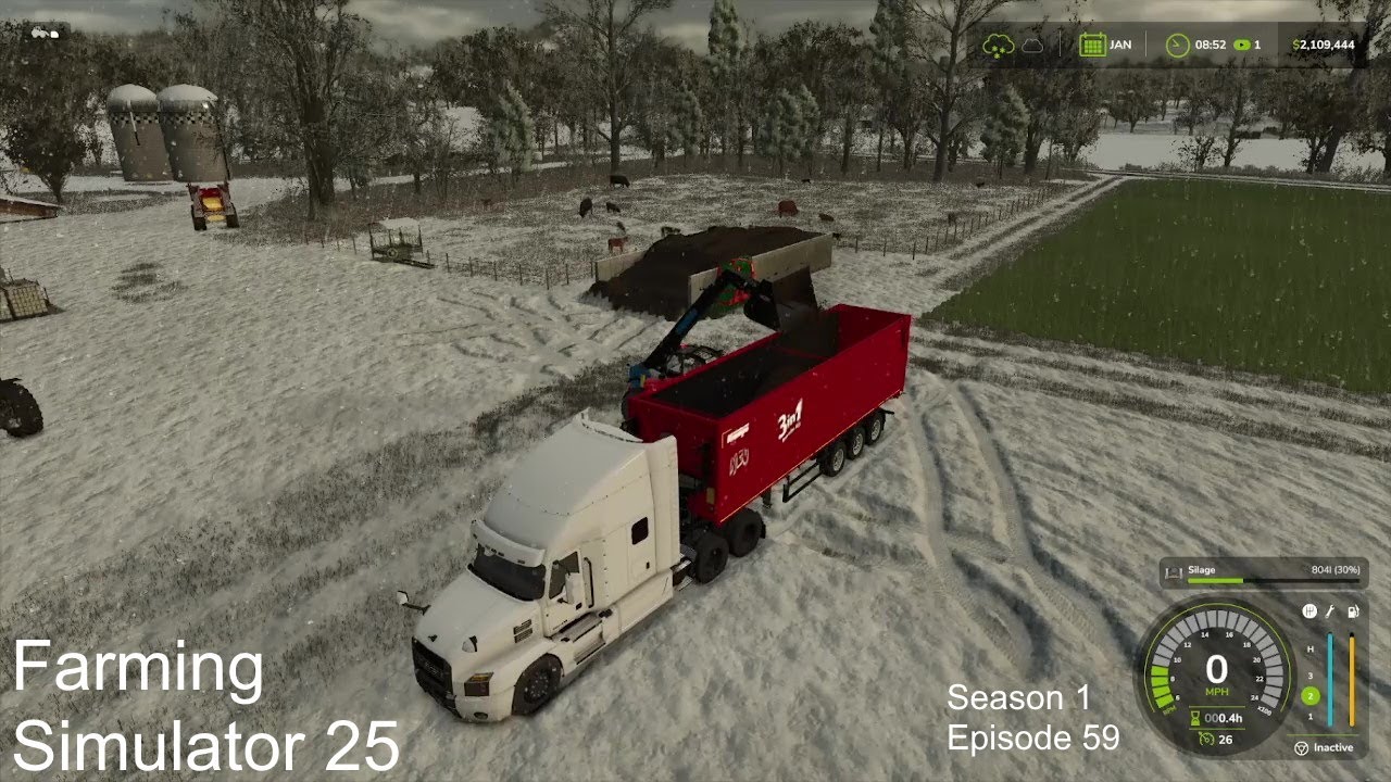 Farming Simulator 25 | Snowed When I Bought New Big Rig Truck and ...