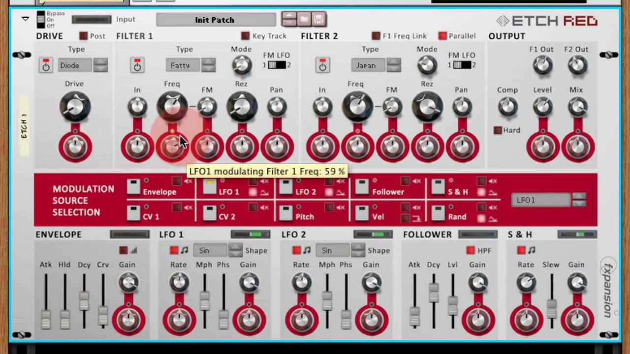 FXpansion Etch Red Overview Tutorial - YouTube