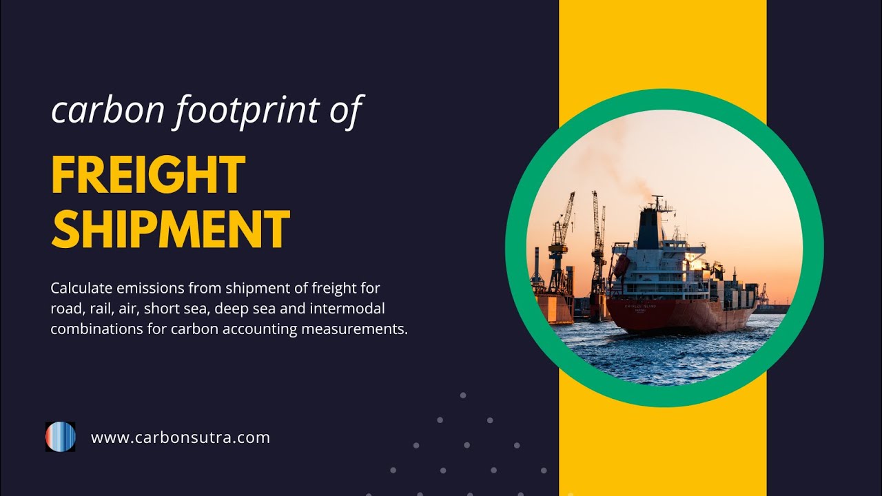 Freight Shipment Emissions - Carbon Footprint Estimation API - YouTube