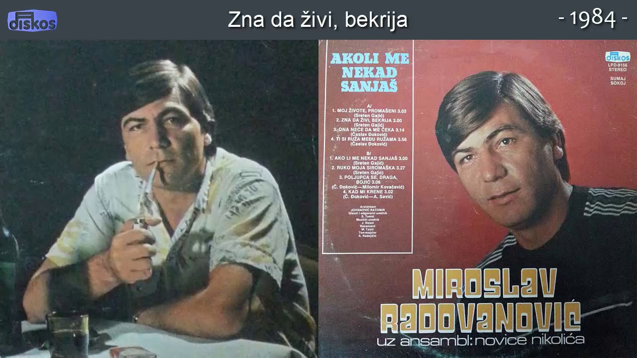 Miroslav Radovanovic - Zna da zivi, bekrija - (Audio 1984) - YouTube