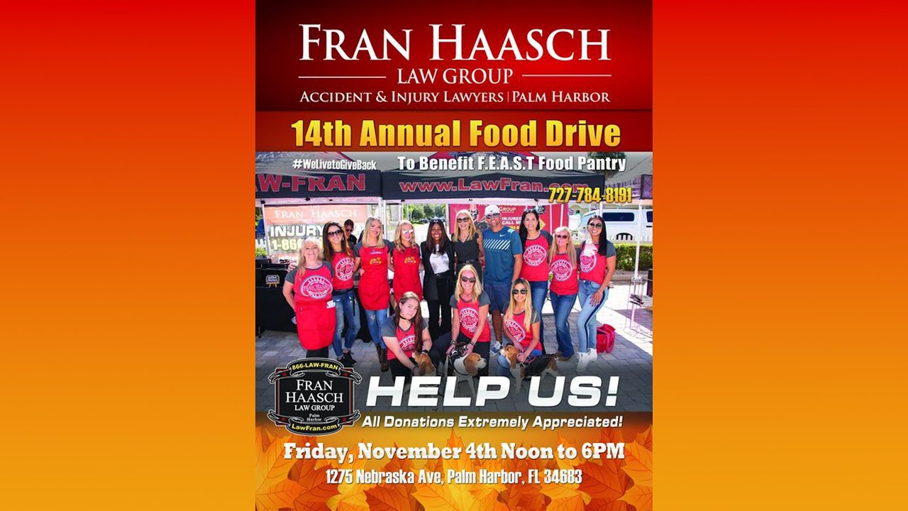The Fran Haasch Law Group Annual Food Drive and Tribute to Werner ...