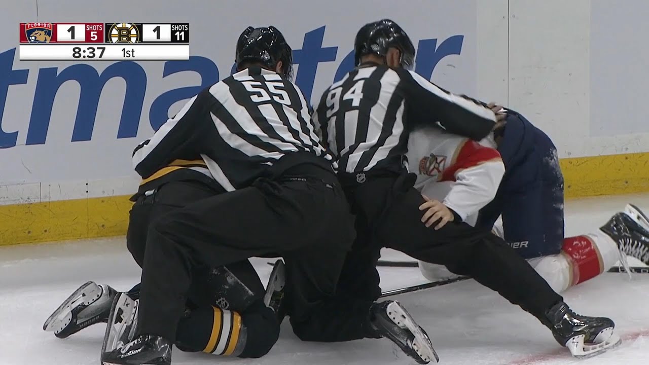 Pavel Zacha Doesn't Appreciate A.J. Greers Hit Against David Pastrnak ...