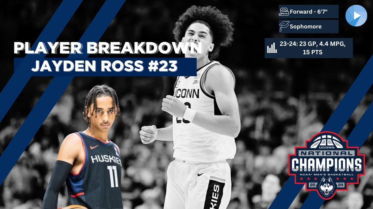 UConn Men's Basketball Player Breakdowns: Jayden Ross - YouTube
