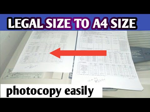 Legal to A4 both side copy।Print Legal Size Paper to A4 Size।copy legal ...