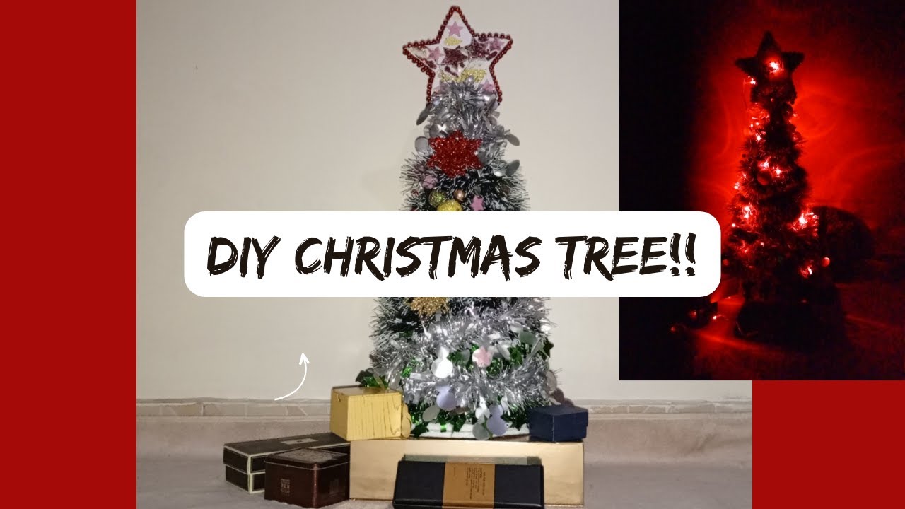 Very Easy DIY Christmas tree you can make at Home! - YouTube