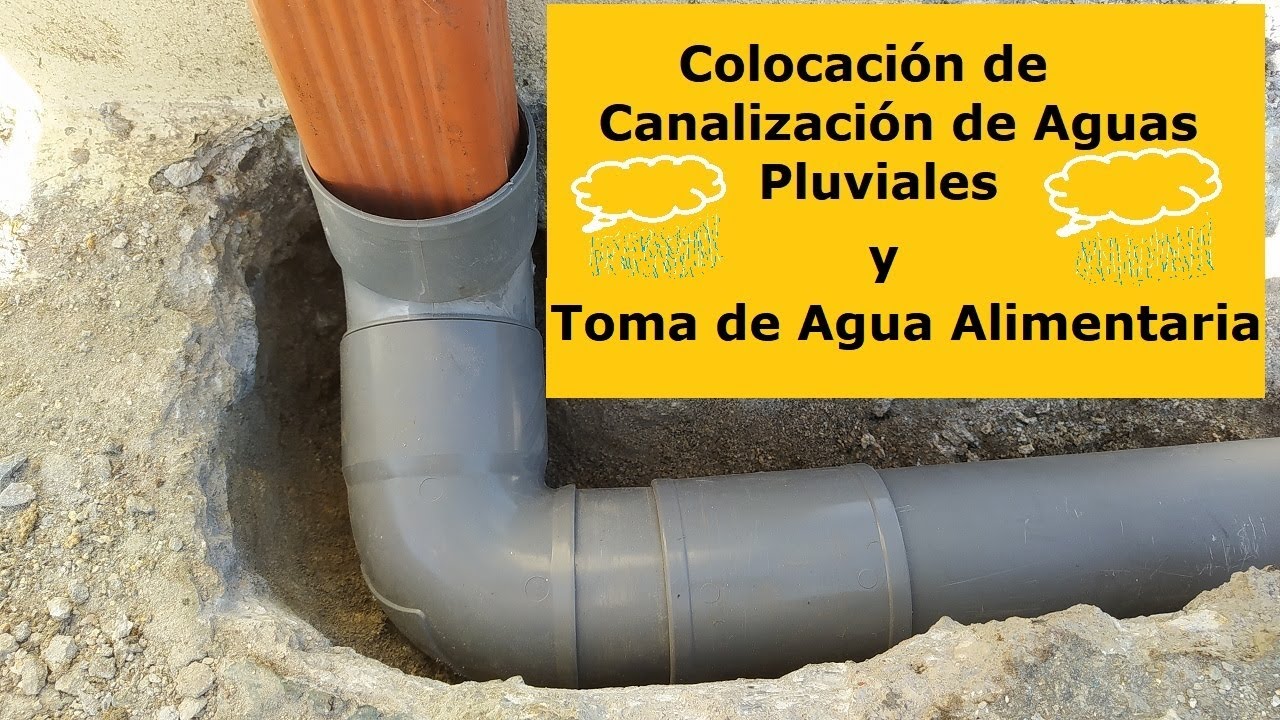 Como INSTALAR TUBO EVACUACIÓN DE AGUA de lluvia (pluvial) y TOMA DE ...