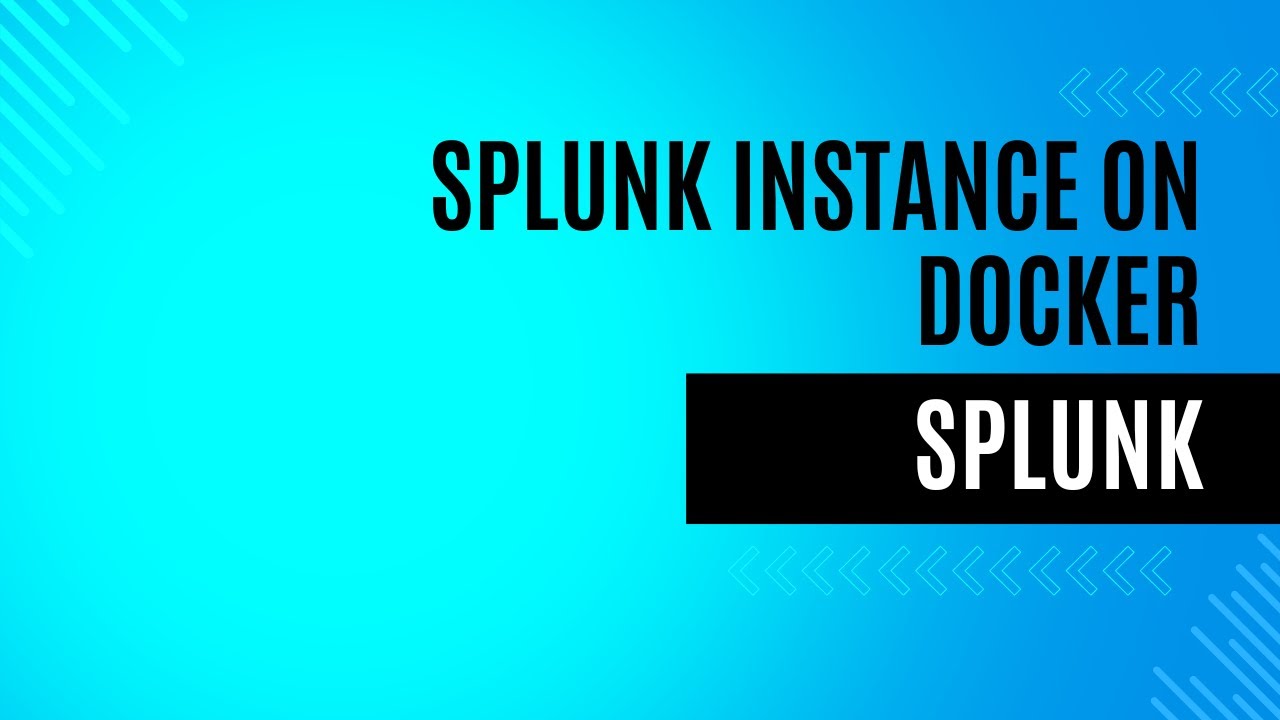 Splunk on docker - YouTube