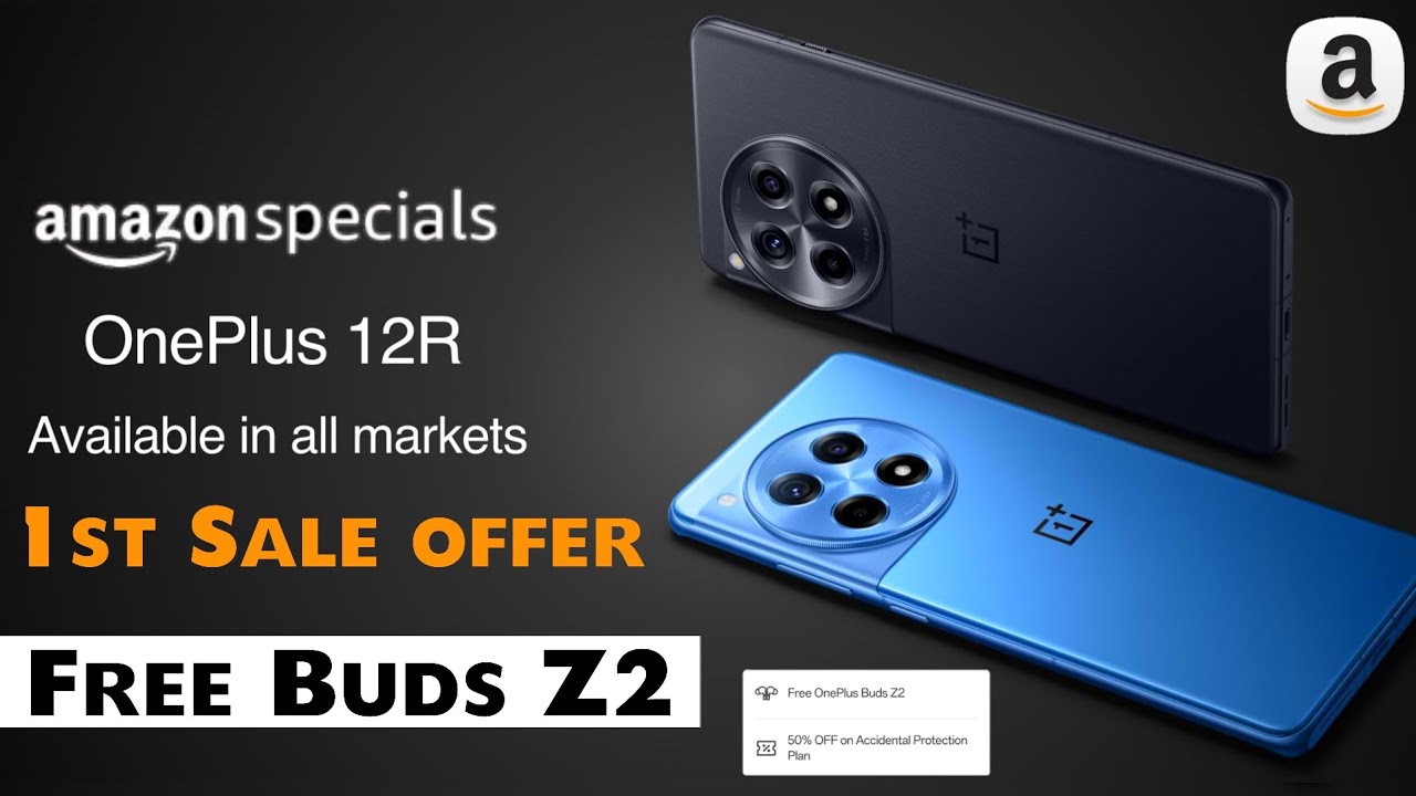 Oneplus 12R 5g Amazon Offer 🔥 Free Buds Z2 🔥 Oneplus 12R 5G 1st Sale ...