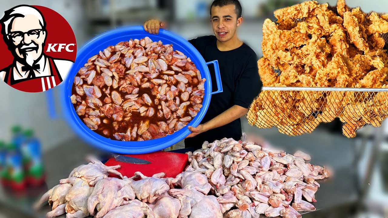 Making KFC from Whole Chicken and Wings - YouTube