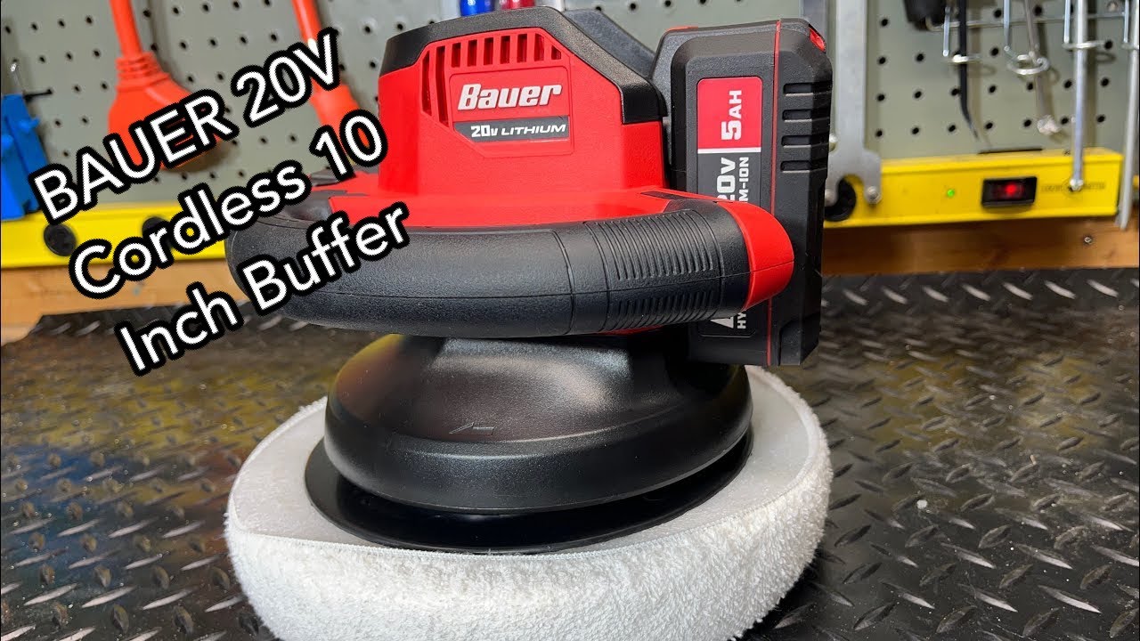 BAUER 20V Cordless 10 Inch Buffer - Review - YouTube