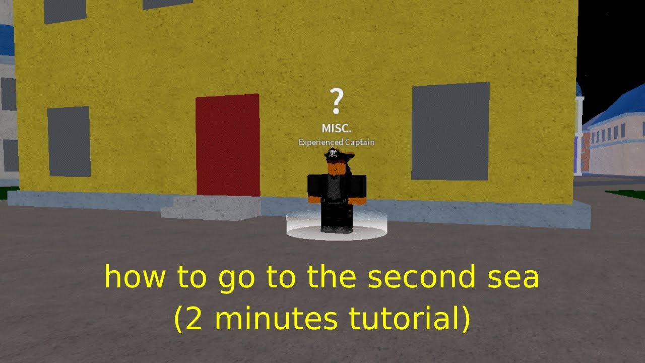 How to go to Second sea in Blox Fruits - Roblox Blox Fruits - YouTube