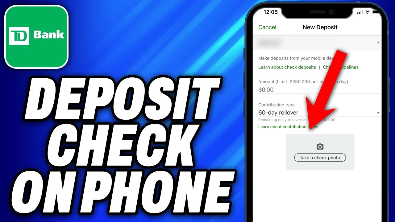 How To Deposit Check On Phone TD Bank (2025) - Easy Fix - YouTube