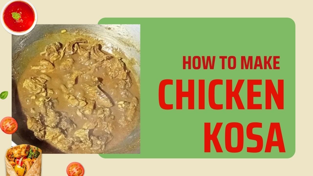 Chicken kosa / How to make Chicken kosa/ চিকেন কষা - YouTube