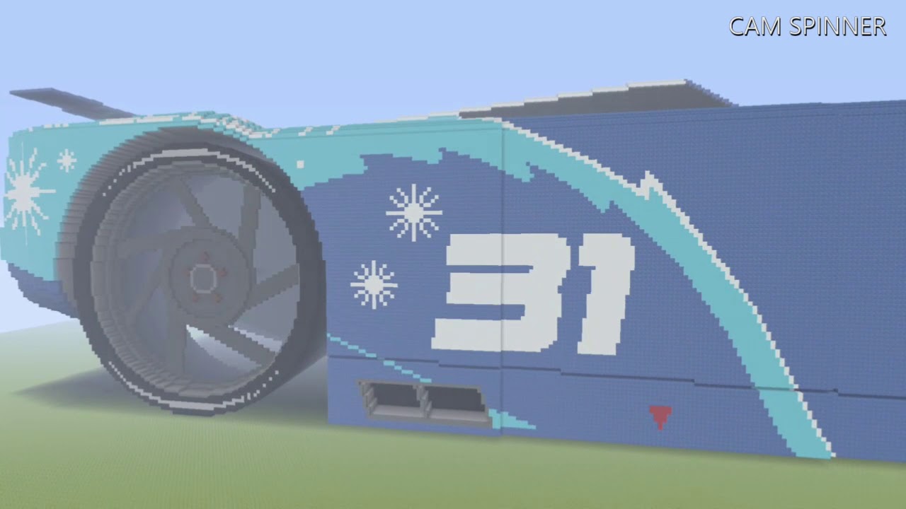 Minecraft Disney Pixar Cars Mega Build - Cam Spinner (Next-Gen Triple ...