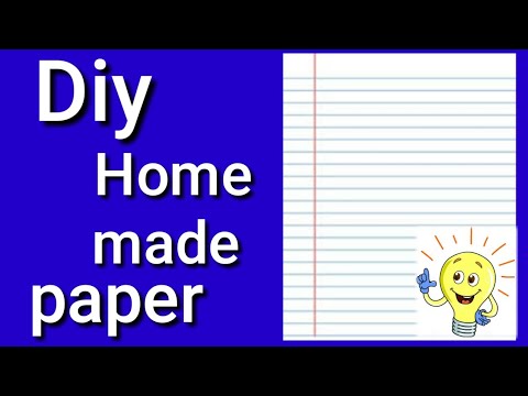 Diy Homemade Paper 😲 very easy to make / how to make paper at home with ...
