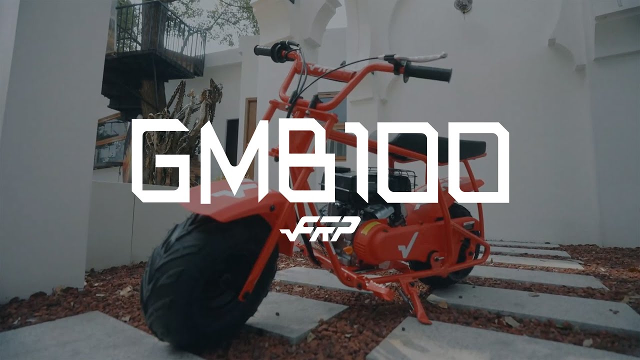 FRP GMB100 Gas Mini Bike with Powerful 99cc 4-Stroke Engine, speeds up ...