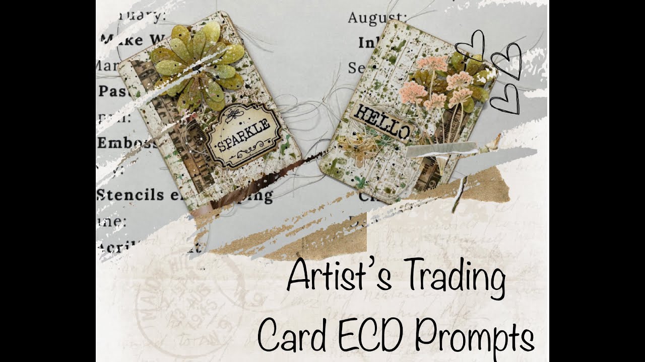 Artist's Trading Card ECD Prompts Butterfly - YouTube