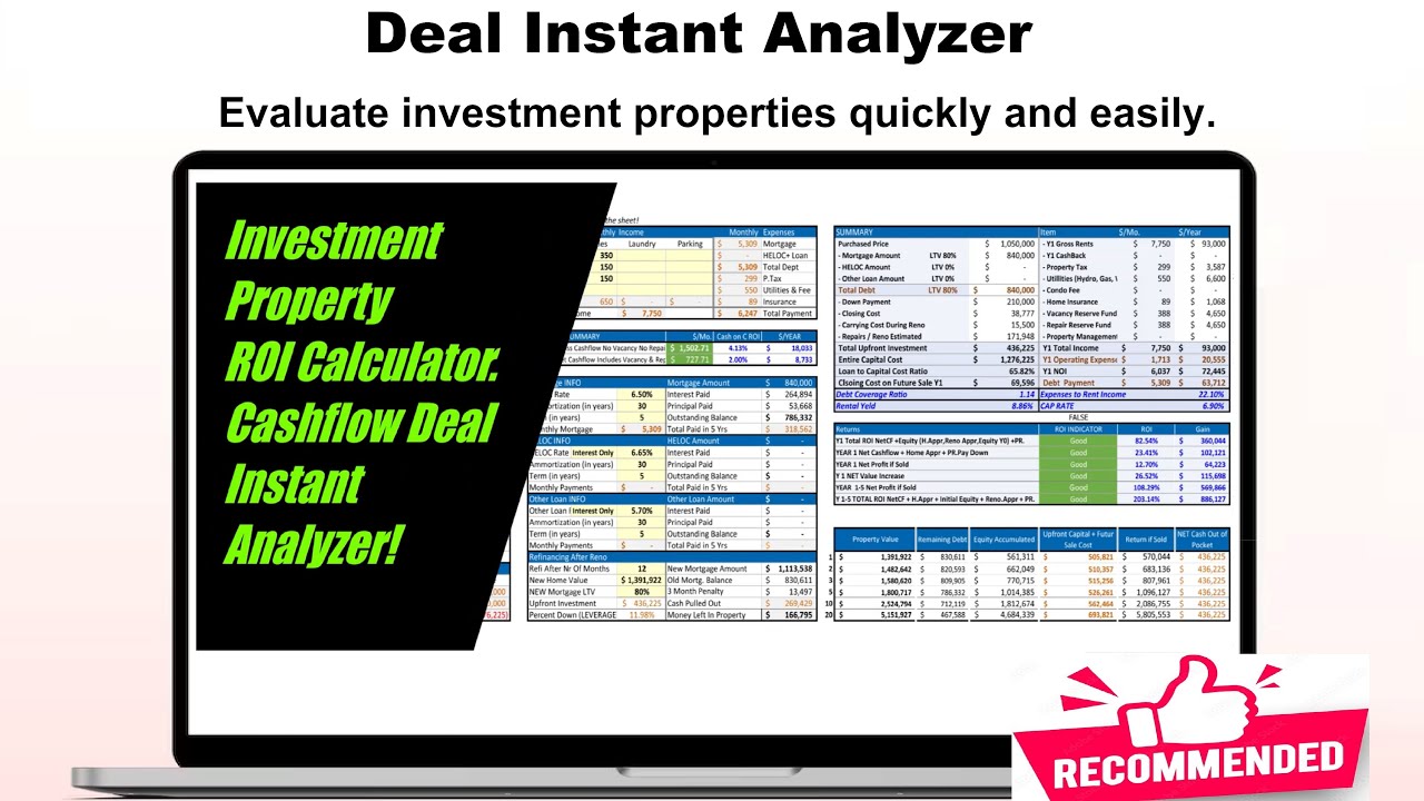 Deal Instant Analyzer. Evaluate potential real estate deals quickly and ...