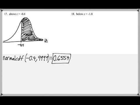 Math 208 : 6.1 #17, #18 (Elementary Statistics Tutorial : Standard ...