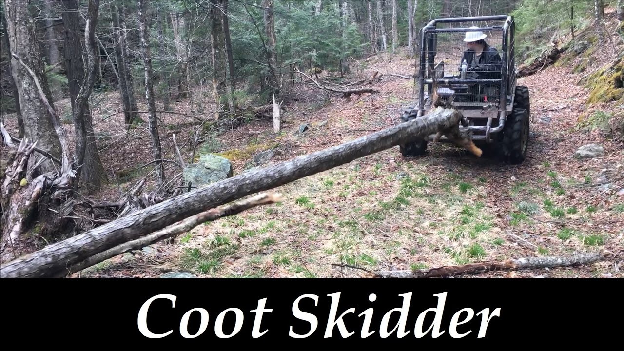 Coot atv as a skidder? Clearing 4x4 off road trail of down trees from ...