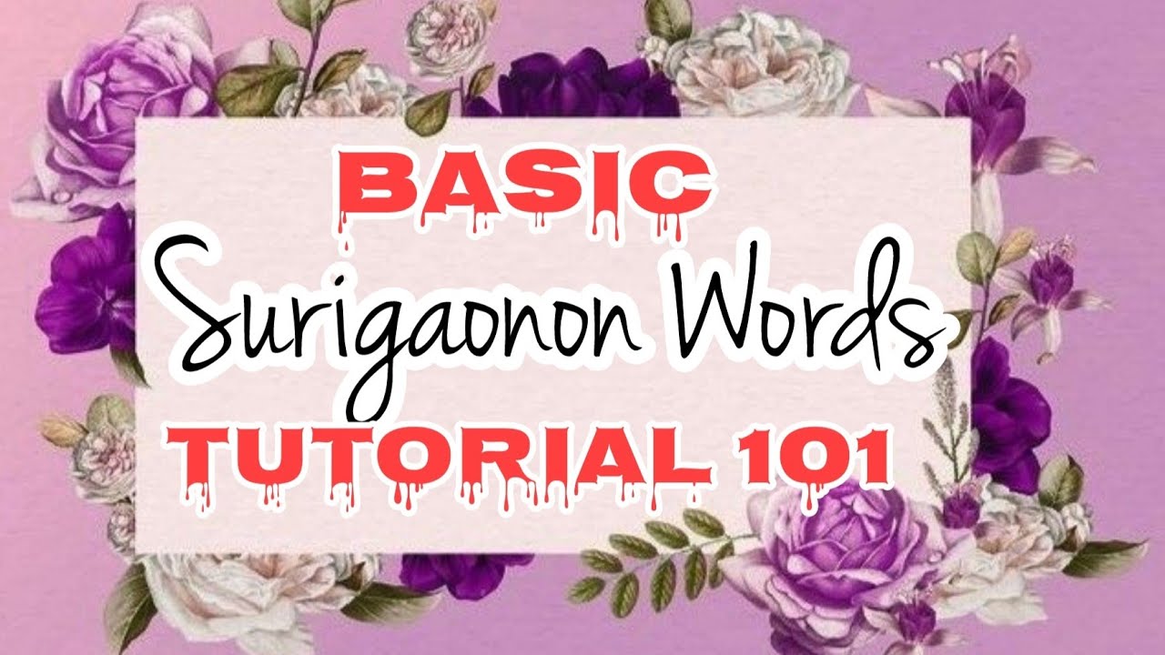 My Premiere| Basic Surigaonon Words 101| Surigaonong Alien - YouTube