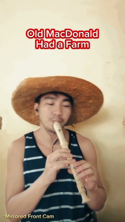 How to Play Old MacDonald in a farm | Flute Recorder | Easy Version # ...