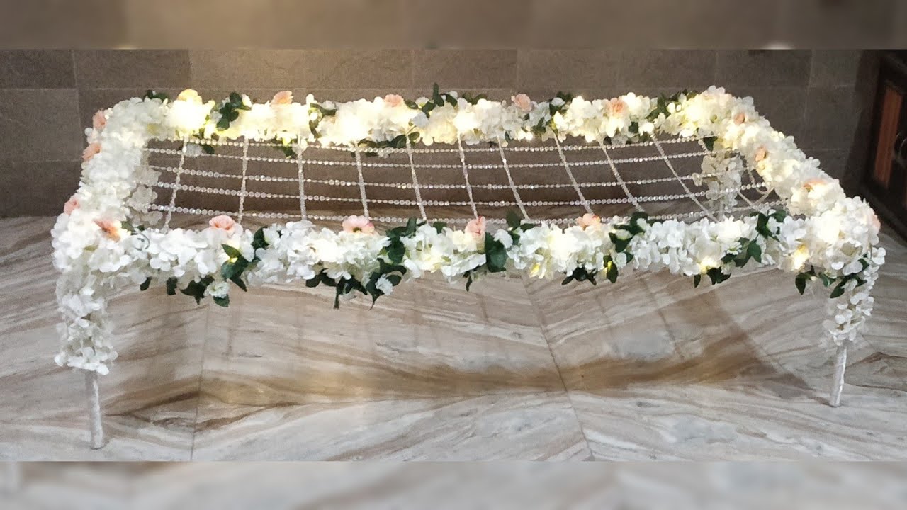 Phoolon ki chaddar /Floral chaddar for bridal entry - YouTube