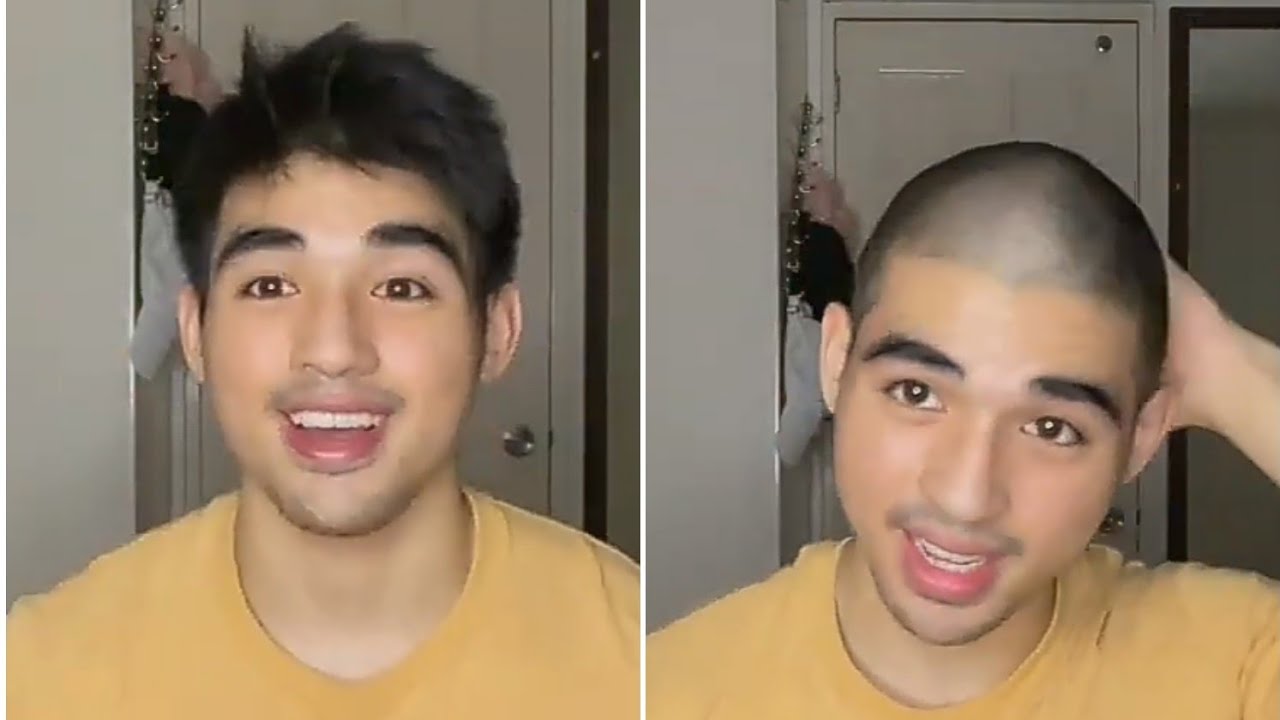 Un filipino guapetón se rapó el cabello en vivo - YouTube