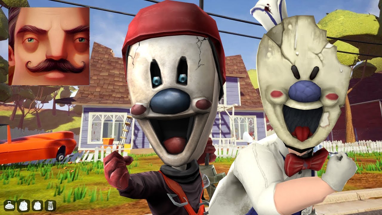 Hello Neighbor - New Neighbor Ice Scream 5 Mini Rod Cleaner Act 2 Hole ...