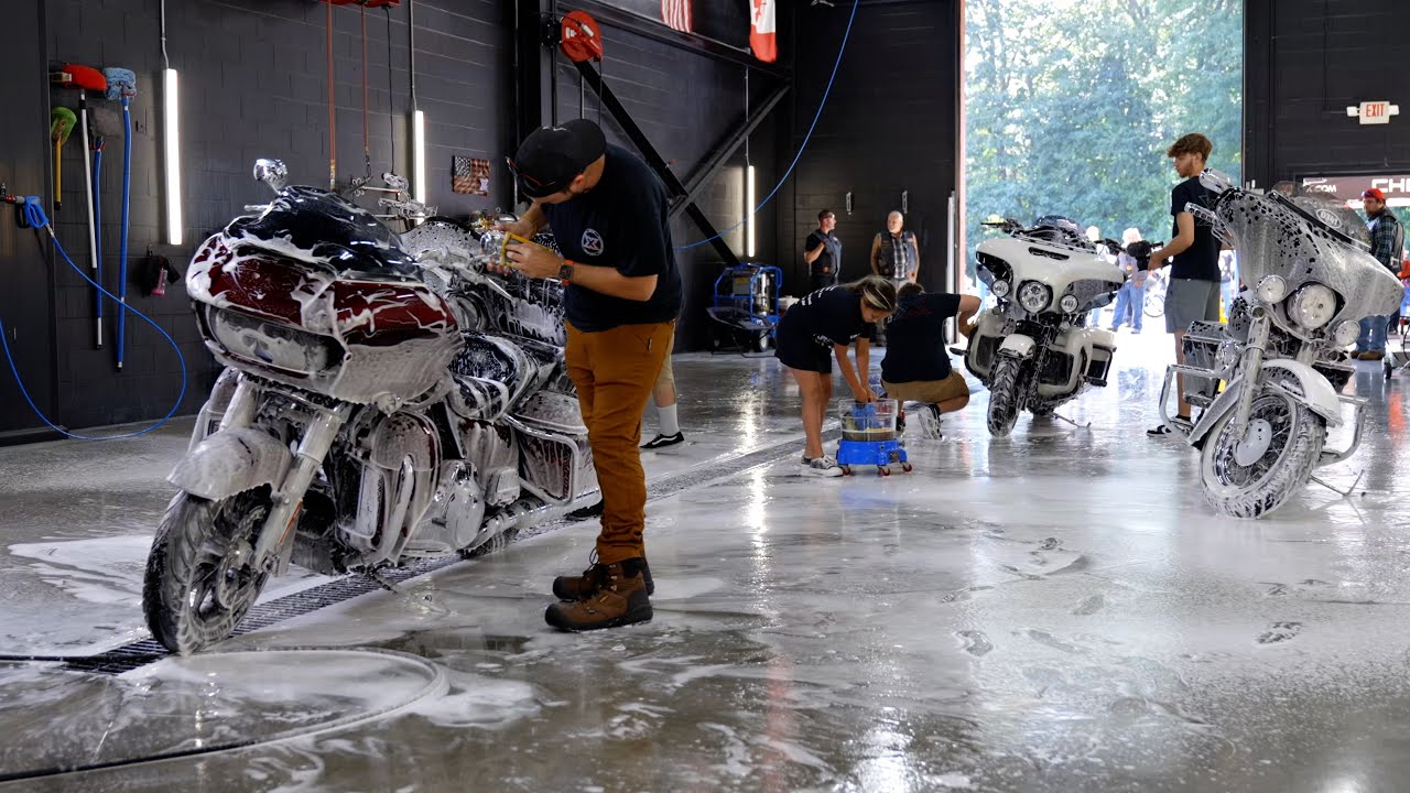 Washing Motorcycles to Help Drive Donations to a Children's Hospital ...
