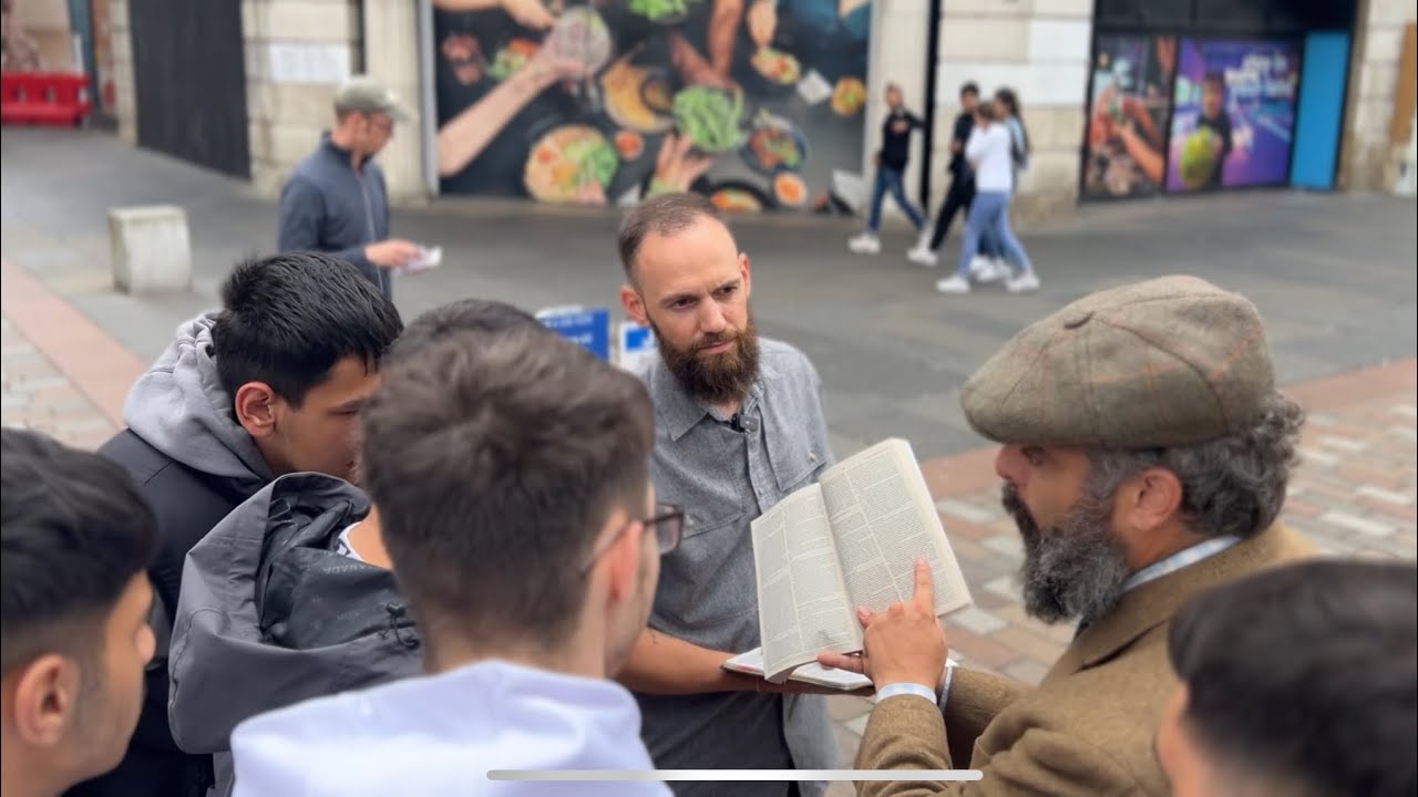 Daniel Courney speaking truth to some young men in Scotland. - YouTube