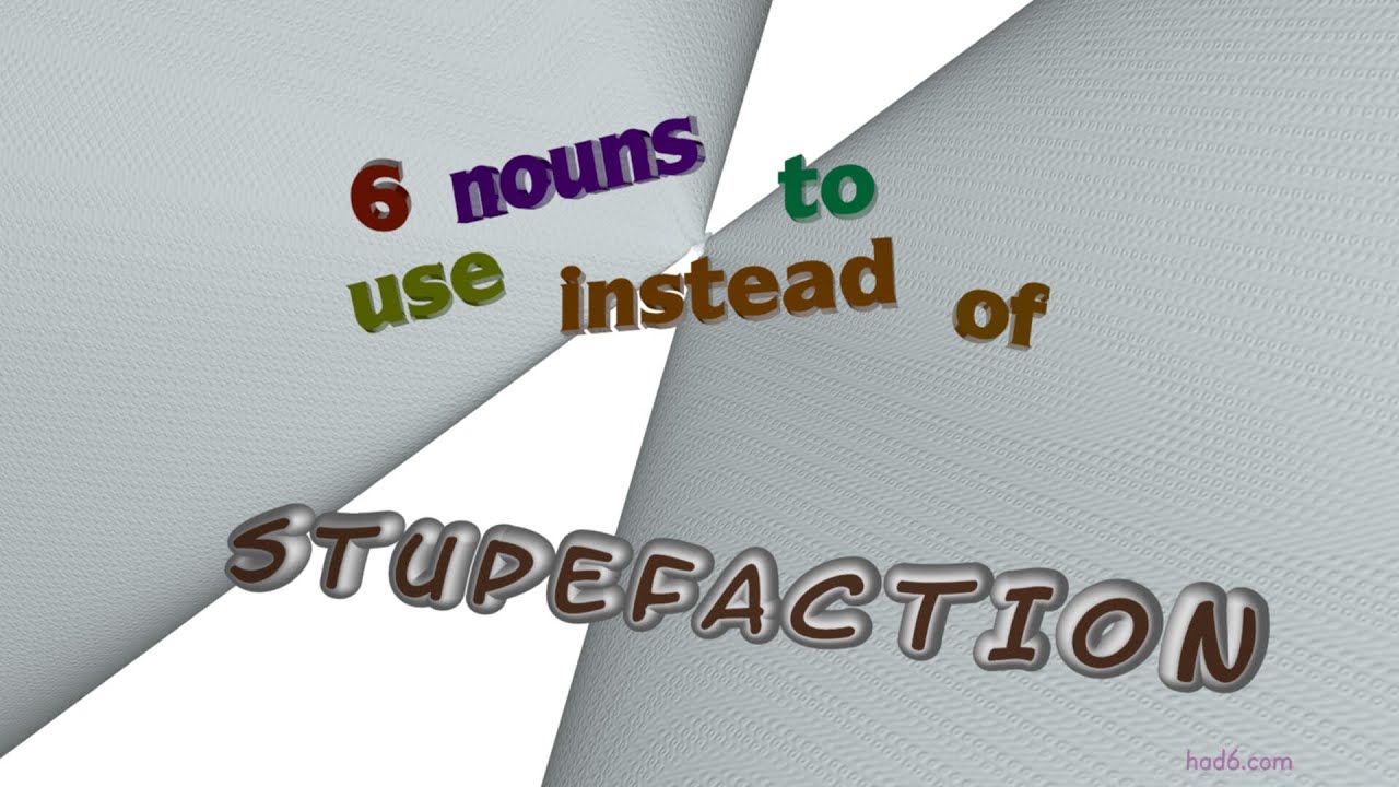 stupefaction - 6 nouns with the meaning of stupefaction (sentence ...