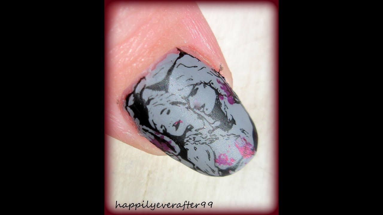 Vampire Life After Death Nail Art Stamping - YouTube