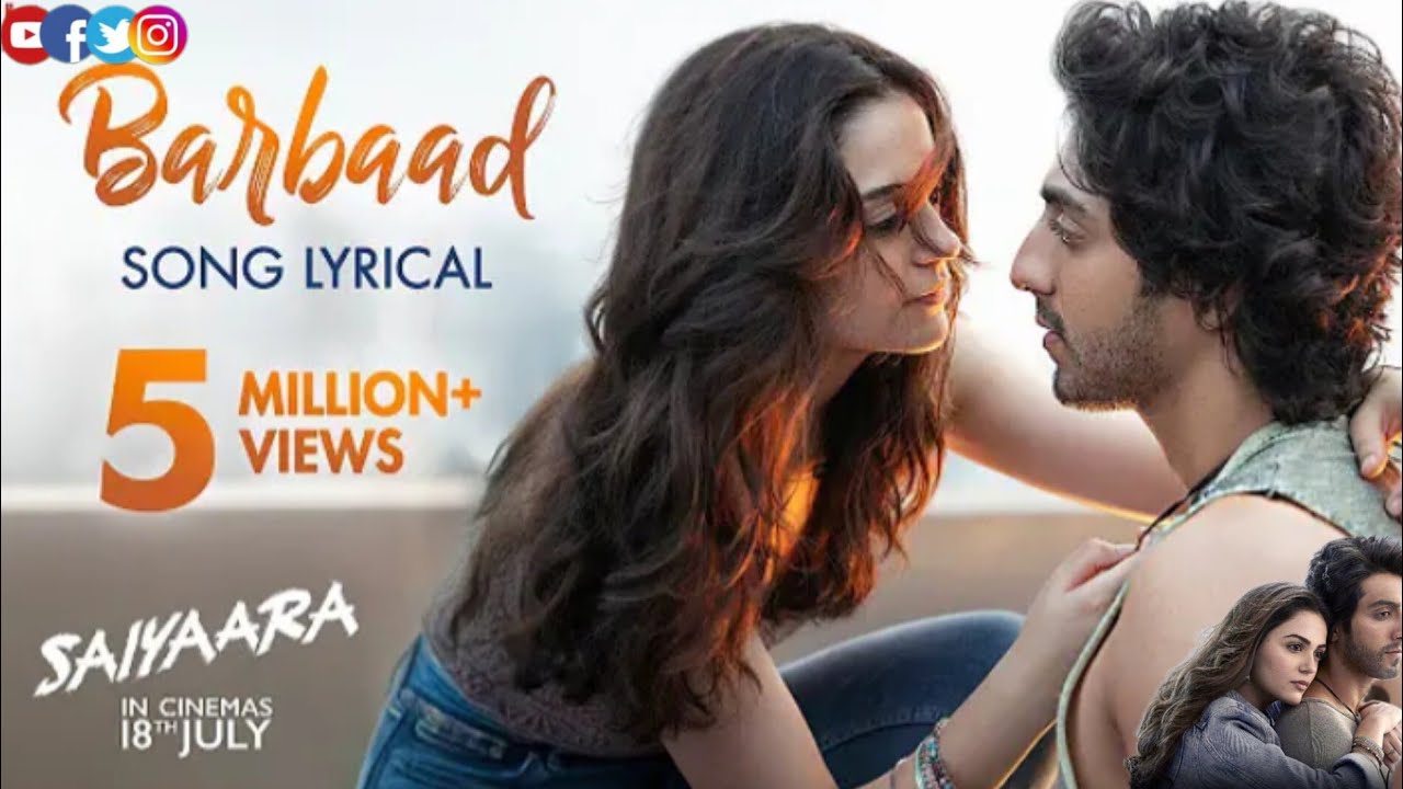 Barbaad Song |Saiyaara |Ahaan Panday,Aneet Padda |The Rish |Jubin ...