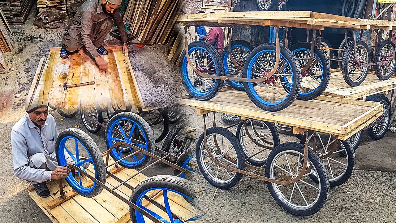 The Amazing Process of Making Wooden Hand Carts | How hand cart are ...