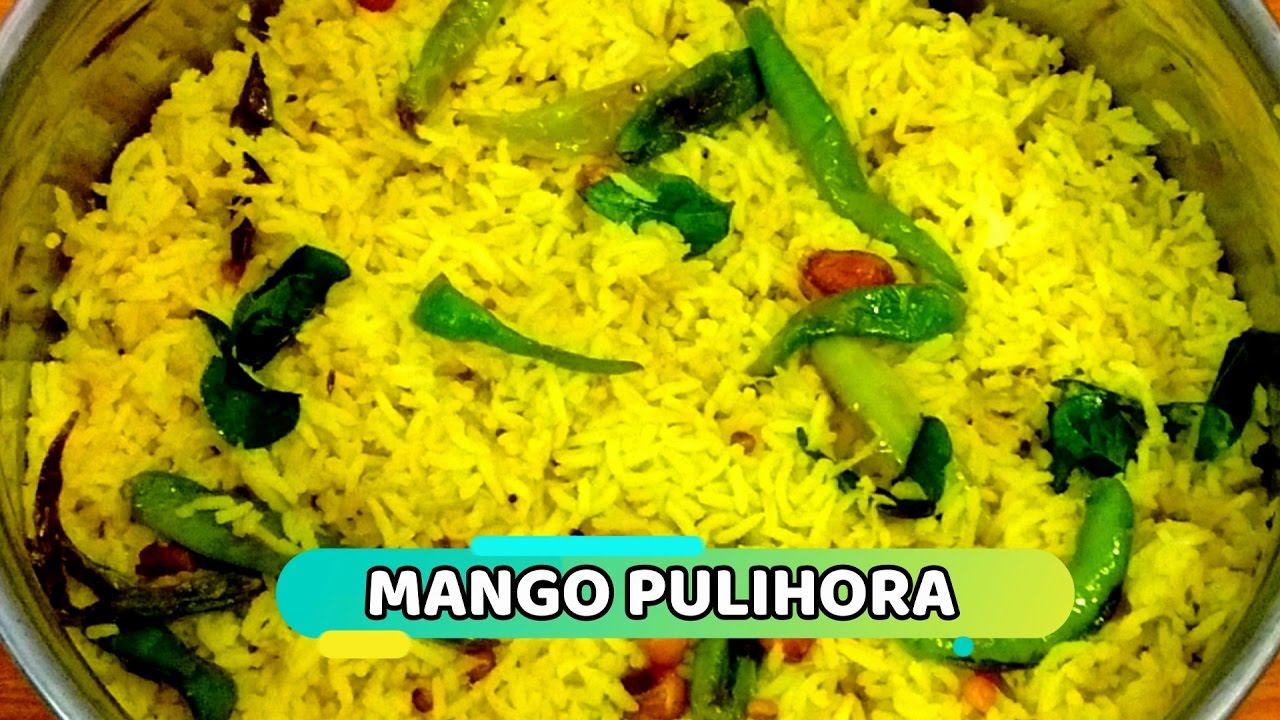 Mango Rice Recipe - Hotel Style - Mango Pulihora - Mamidikaya Pulihora ...