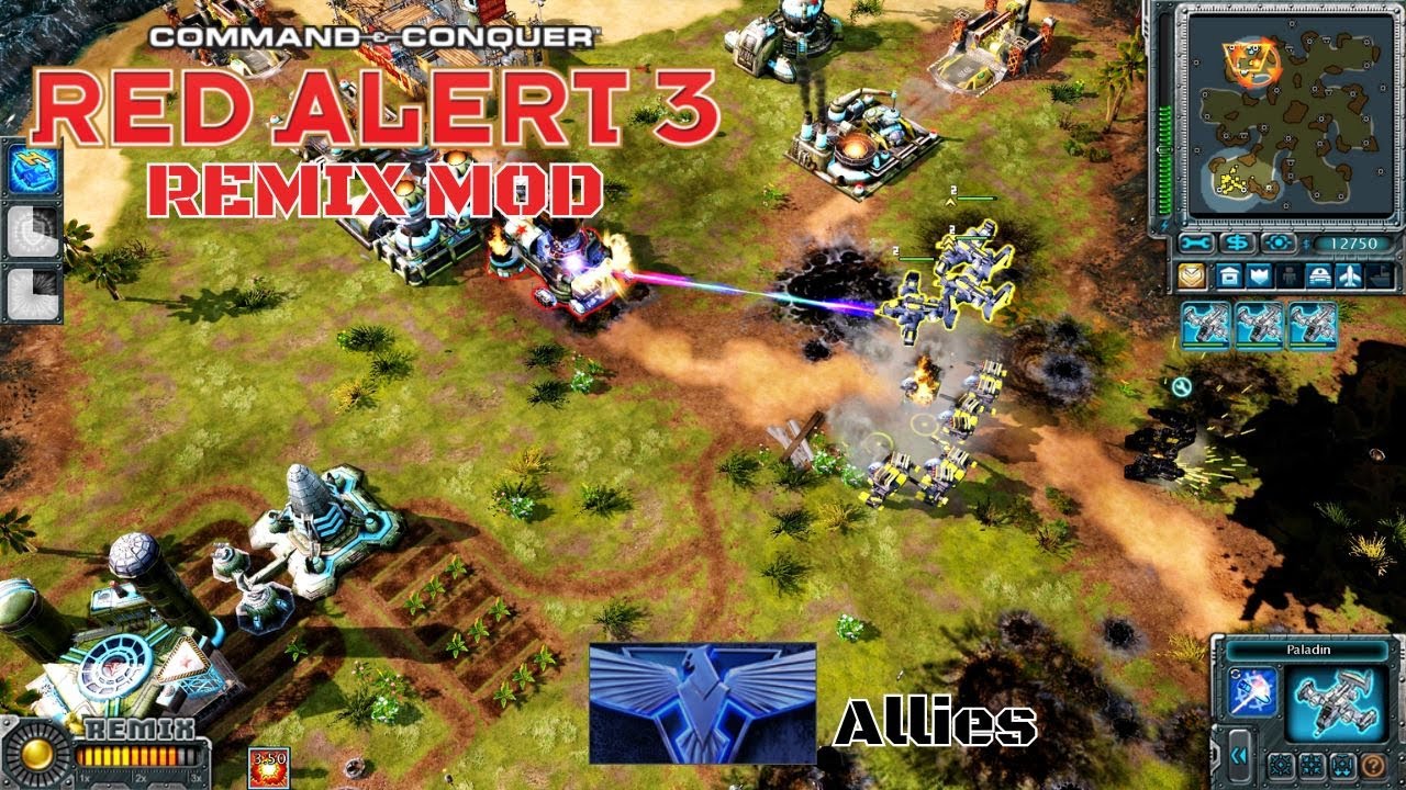 Redalert 3 | REMIX Mod | game play | Allies - YouTube