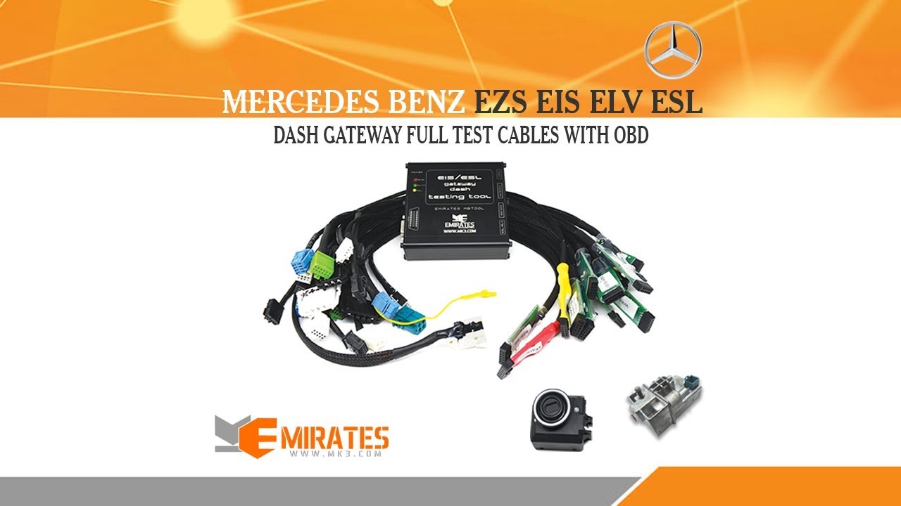 WWW MK3 COM Mercedes EZS EIS ELV ESL Dash Gateway Test Cable Kit - YouTube