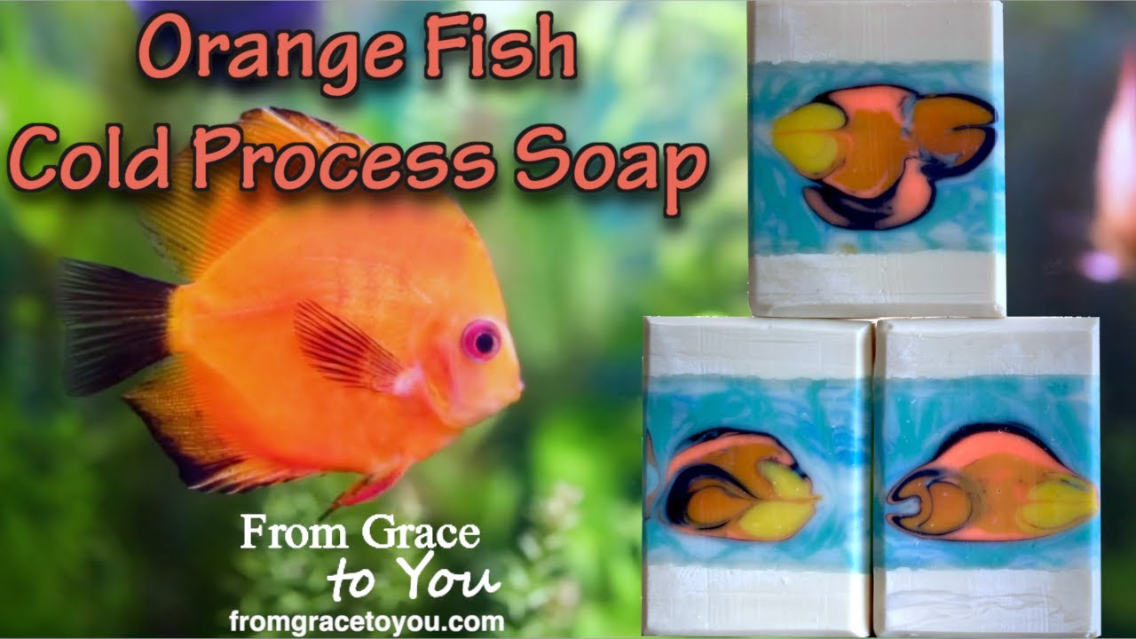 Orange Fish Cold Process Soap Swirl - YouTube