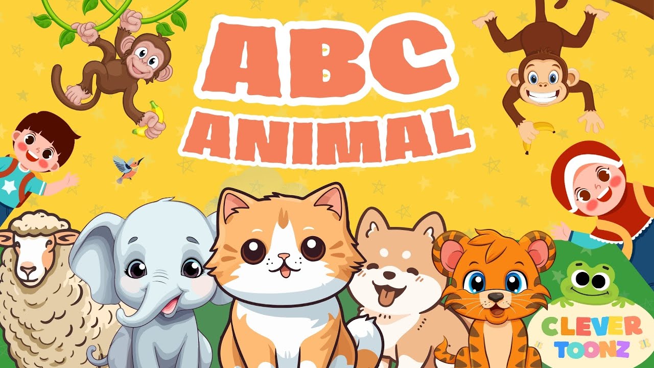 ABC Phonics Song for Kids | A to Z Animals | Learn Alphabet & Animal ...
