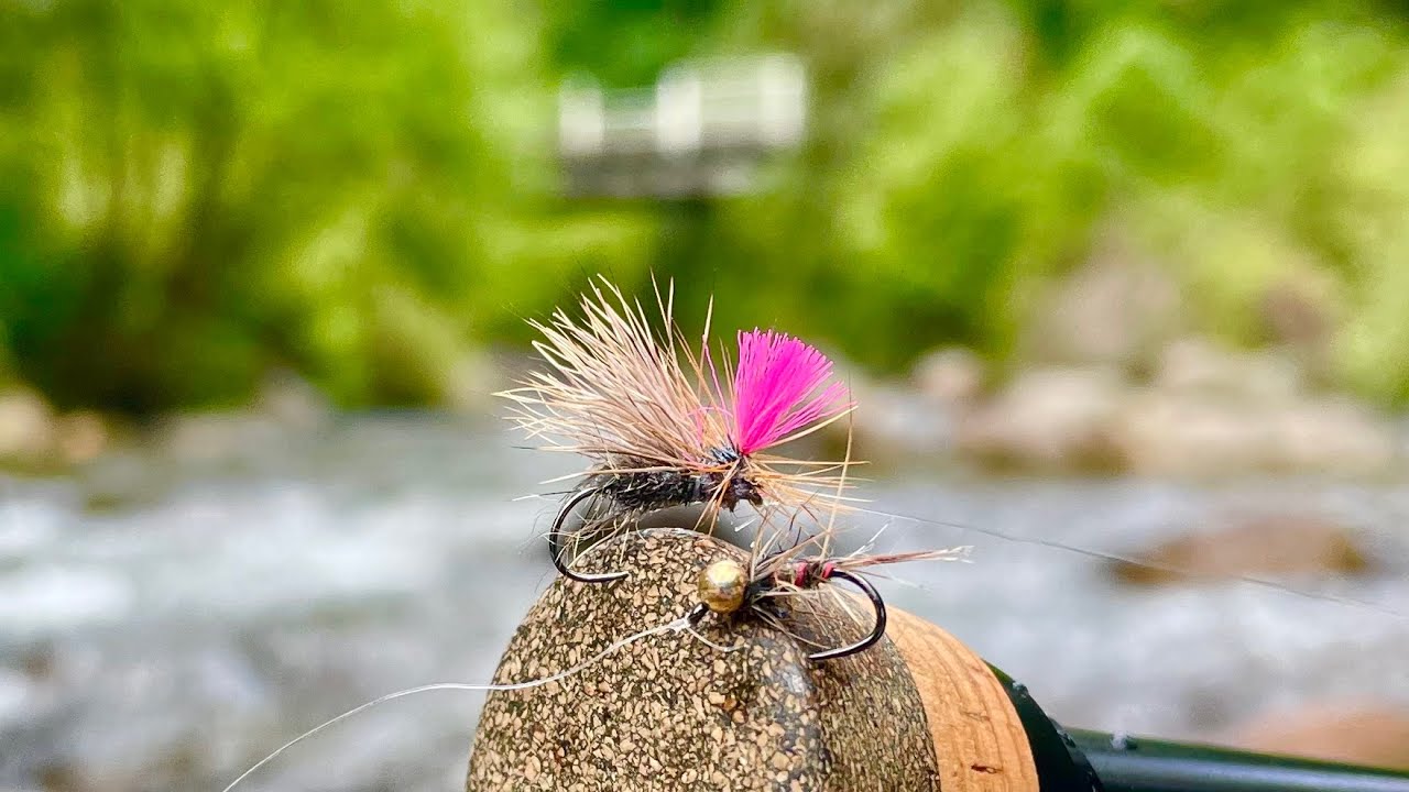 Fishing Dry Dropper On A Euro Nymphing Set Up - YouTube