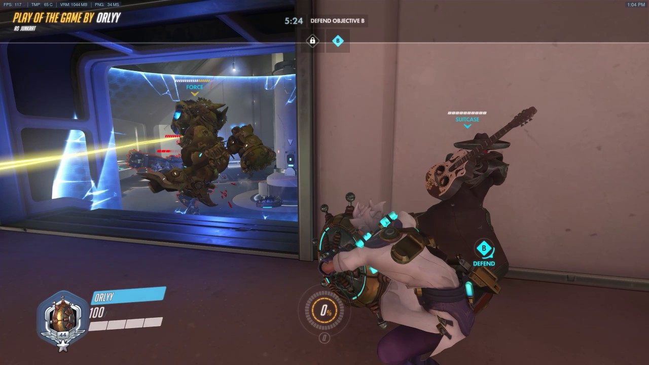[1440P][Overwatch][60FPS] Junkrat POTG - YouTube