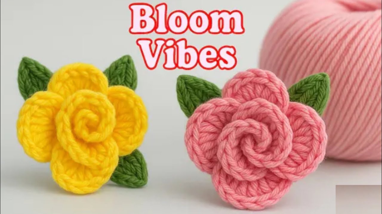 How to crochet a simple Flower || Easy Crochet Flower Tutorial - YouTube