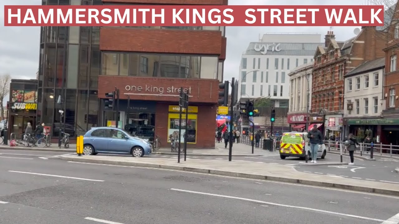 London 🇬🇧 4K England Tour | Hammersmith Kings Street Walking | Central ...