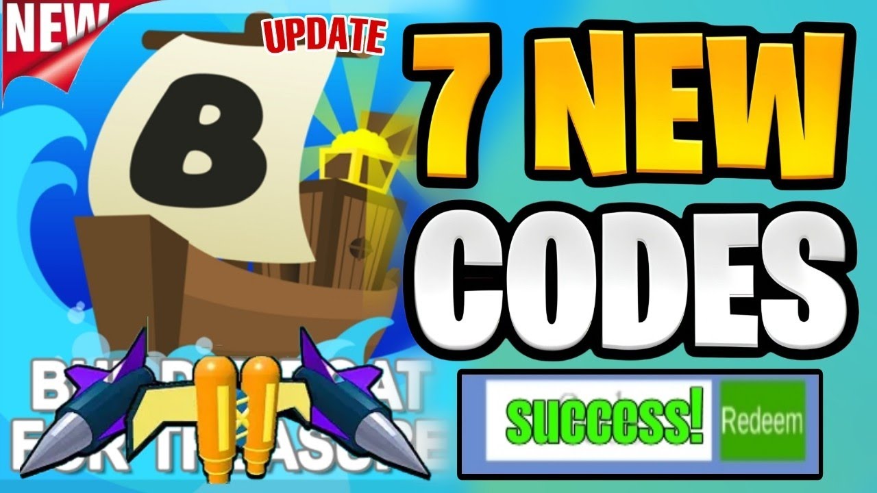*NEW* ⚡ BUILD A BOAT FOR TREASURE ROBLOX CODES 2025 - BUILD A BOAT ...