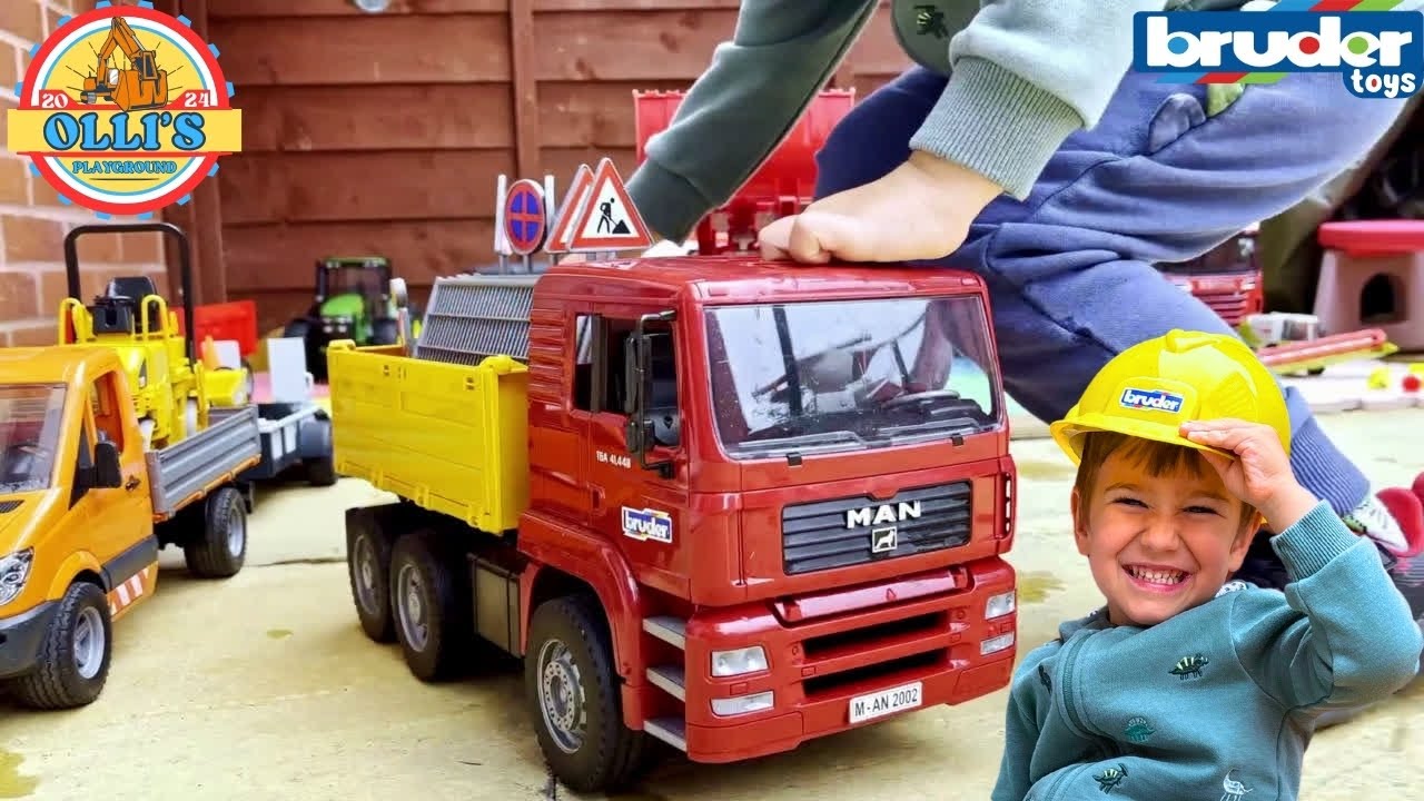 Olli's Epic Journey: Dive into the World of Building Roads with Bruder ...